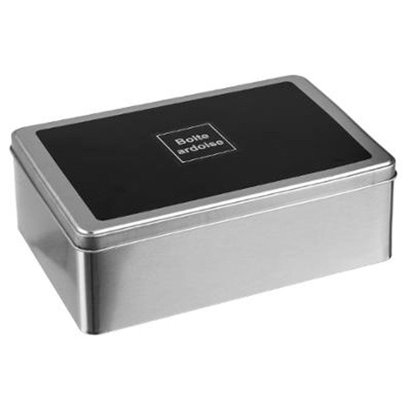 Boîte à Sucre en Métal "Ardoise" 20cm Argent | Leroy Merlin