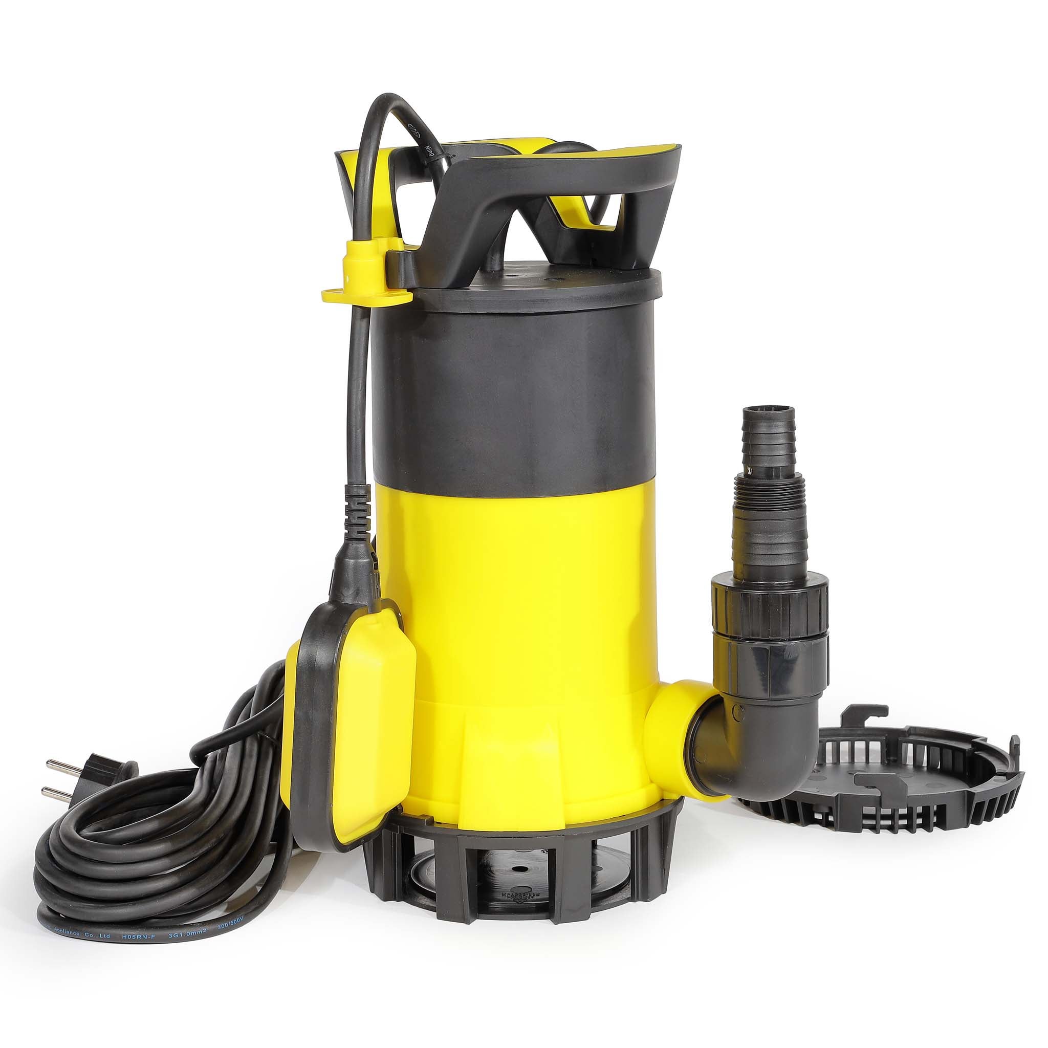 Wiltec Pompe à eau immergée 3 en 1 à aspiration plate 750 W – Jusqu’à 1 ...