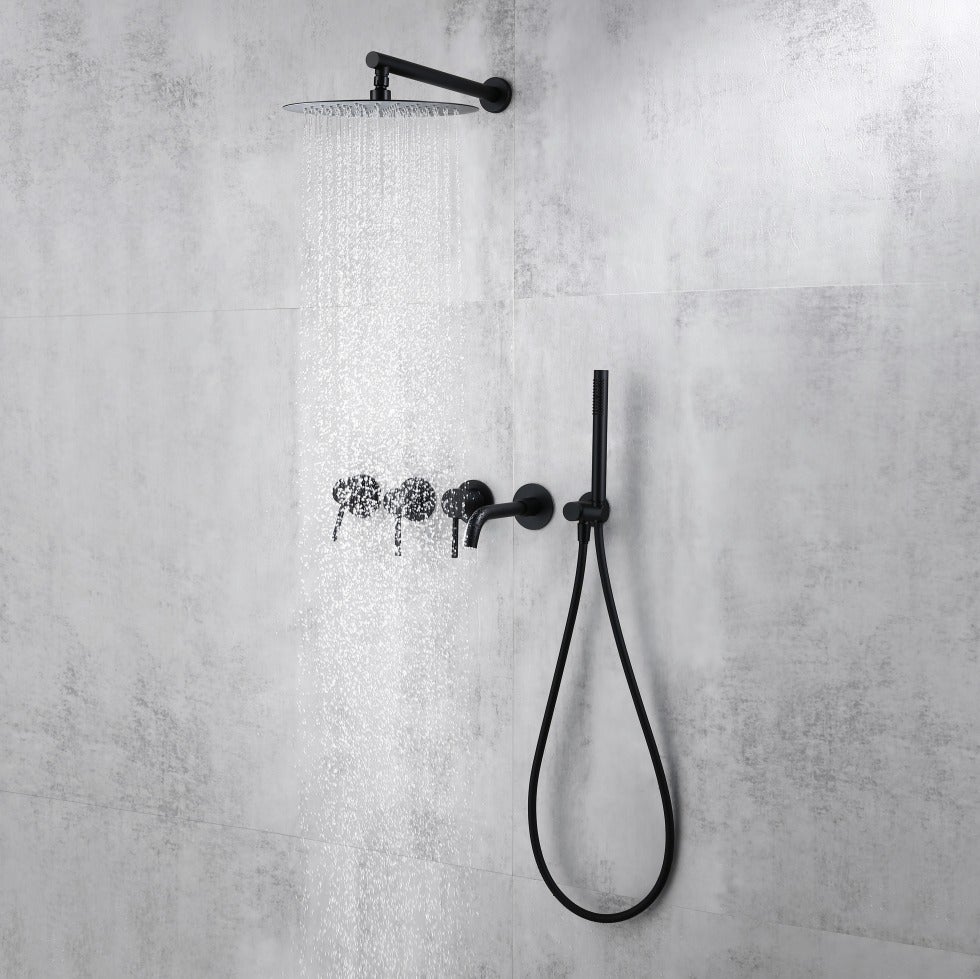 Ensemble de bain encastré noir mat | Leroy Merlin