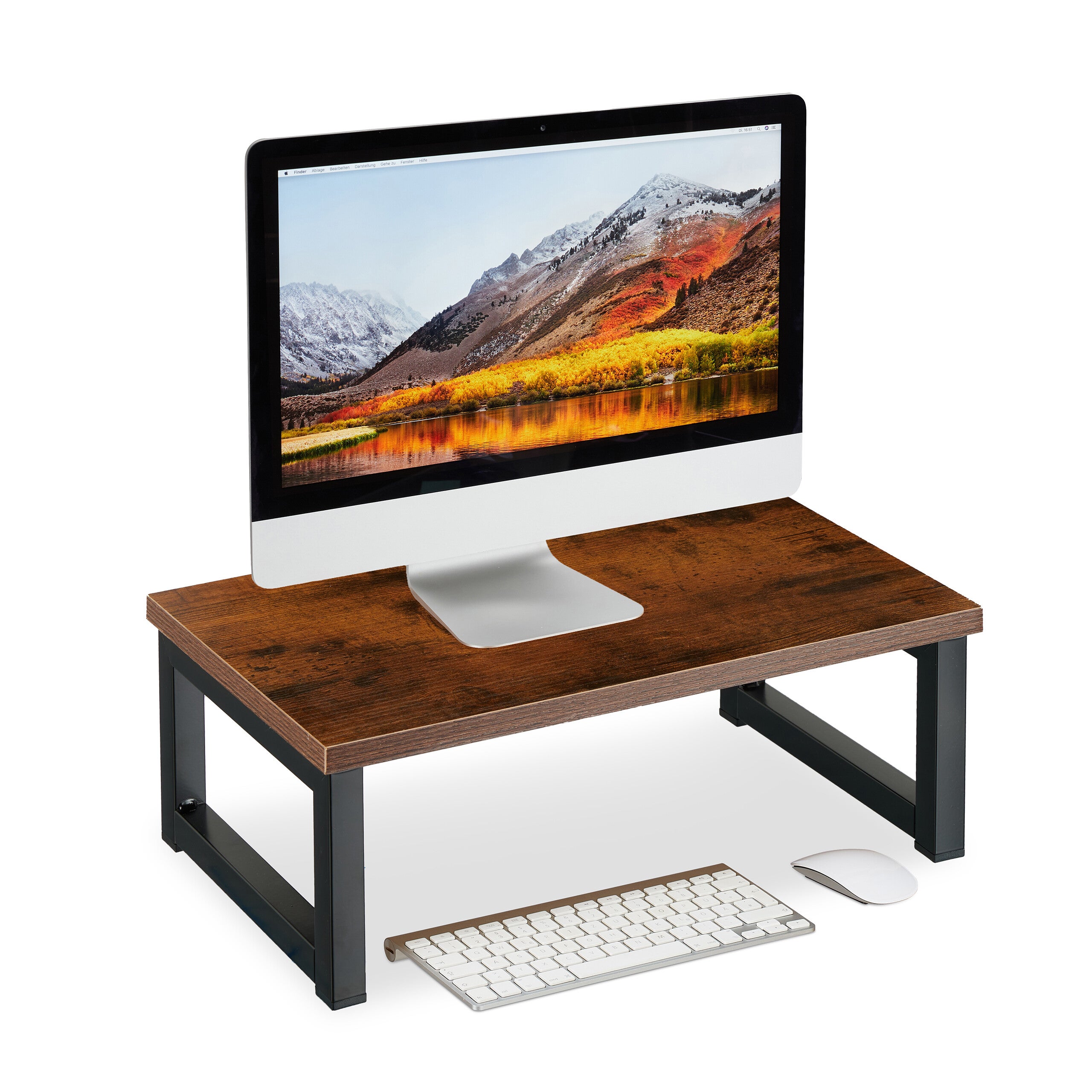 Relaxdays Soporte para Monitor, Elevador Pantalla para Escritorio, 15 x ...