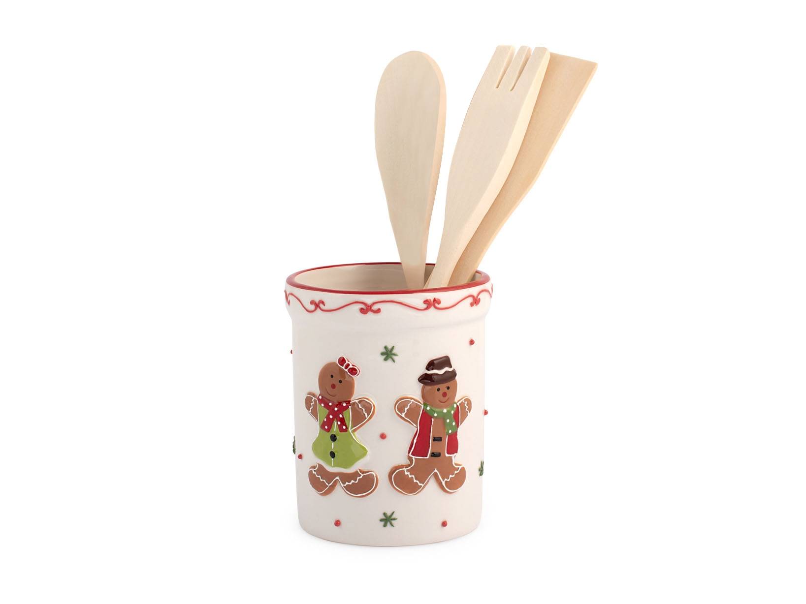 H&h Porte-louche en céramique pour pain d'épices, avec 3 louches de ...