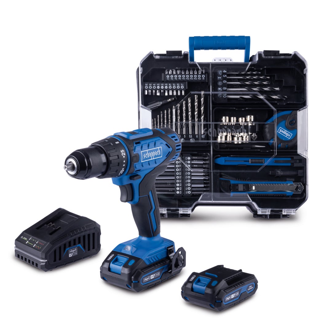 Scheppach Perceuse visseuse sans fil IXES 20V - C-DTB74/2-X - 50 Nm ...