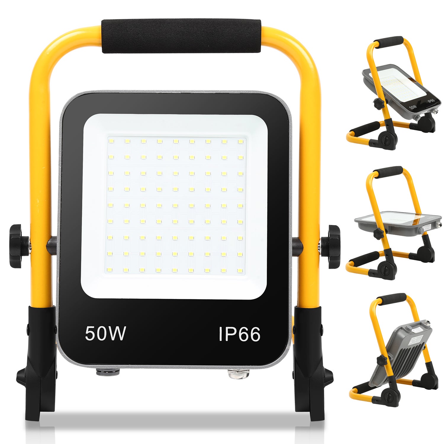 Faros led con trípode amarillo, faros exteriores con toma de focos ...