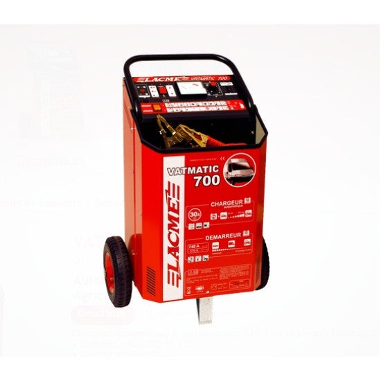 Cargador de arranque de batería LACME Vatmatic 700 12 V. Carga 30 A ...