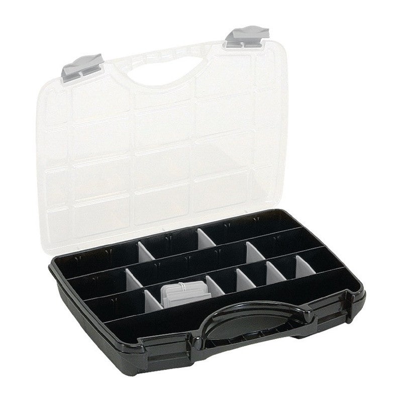 Mallette de rangement l.460xP350xH81 mm maxi. 25 comp. 21 cloisons sép ...