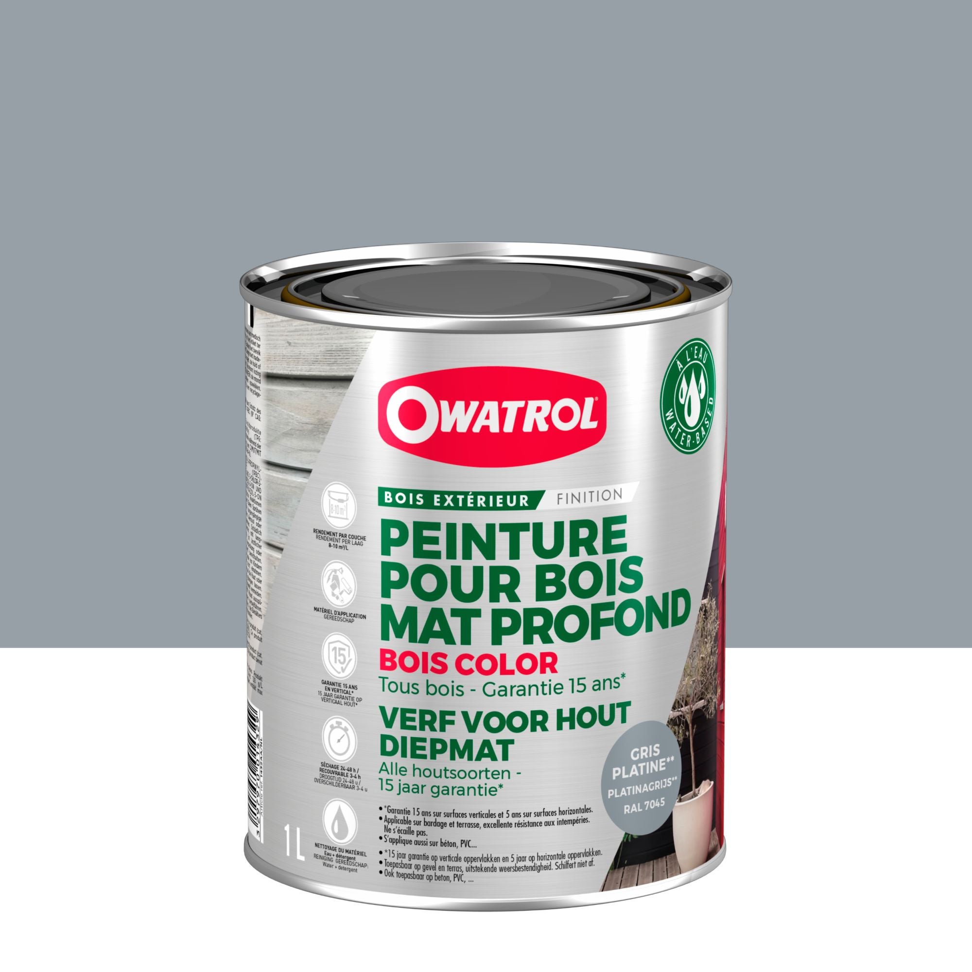 Peinture pour bois extérieur opaque - Finition Mate Owatrol BOIS COLOR ...