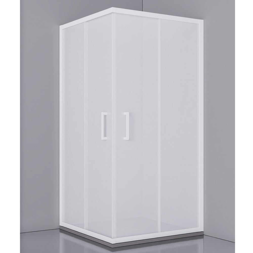 Box Doccia Angolare 2 Pareti Fisse 2 Porte Scorrevoli | Anticalcare ...