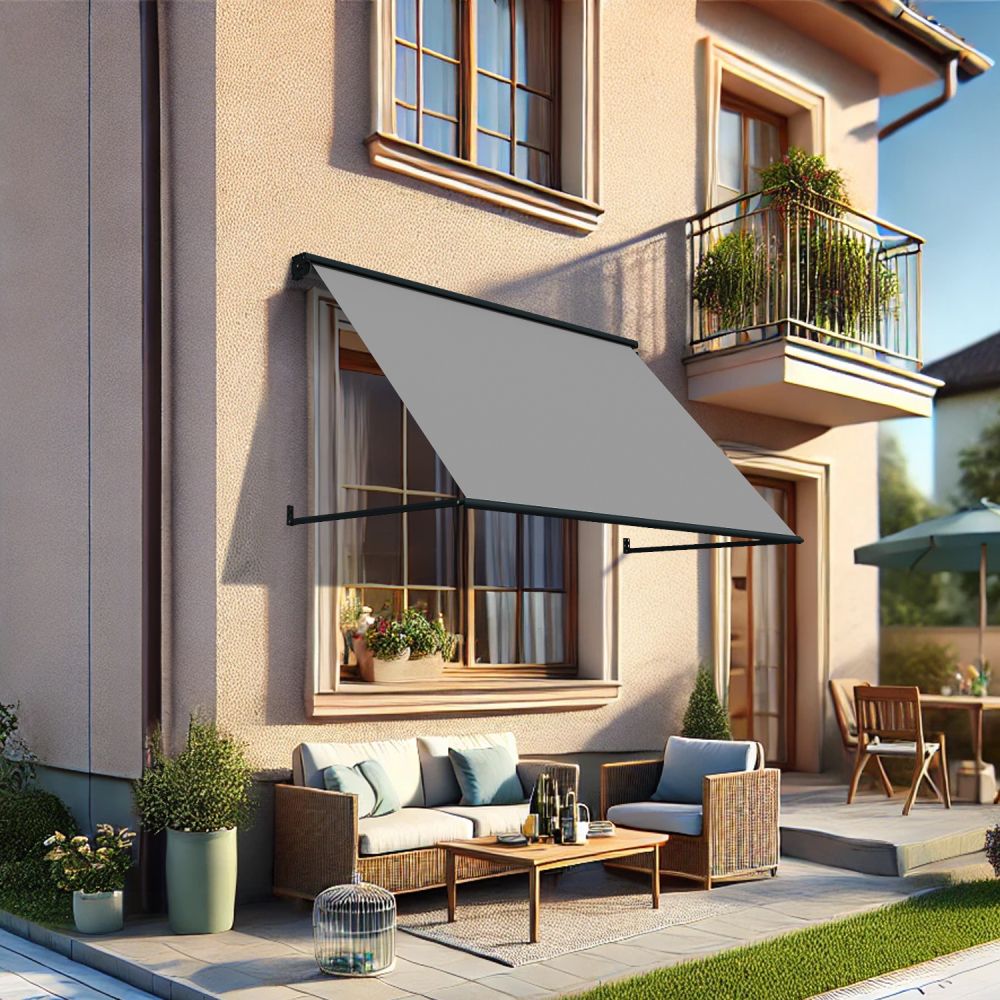 VENISE - Store de fenêtre (Gris clair - Gris anthracite RAL7016ST - 2 ...