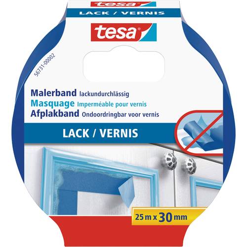 Tesa LACK 56731-00002-02 Ruban de masquage bleu (L x l) 25 m x 30 mm 1 ...