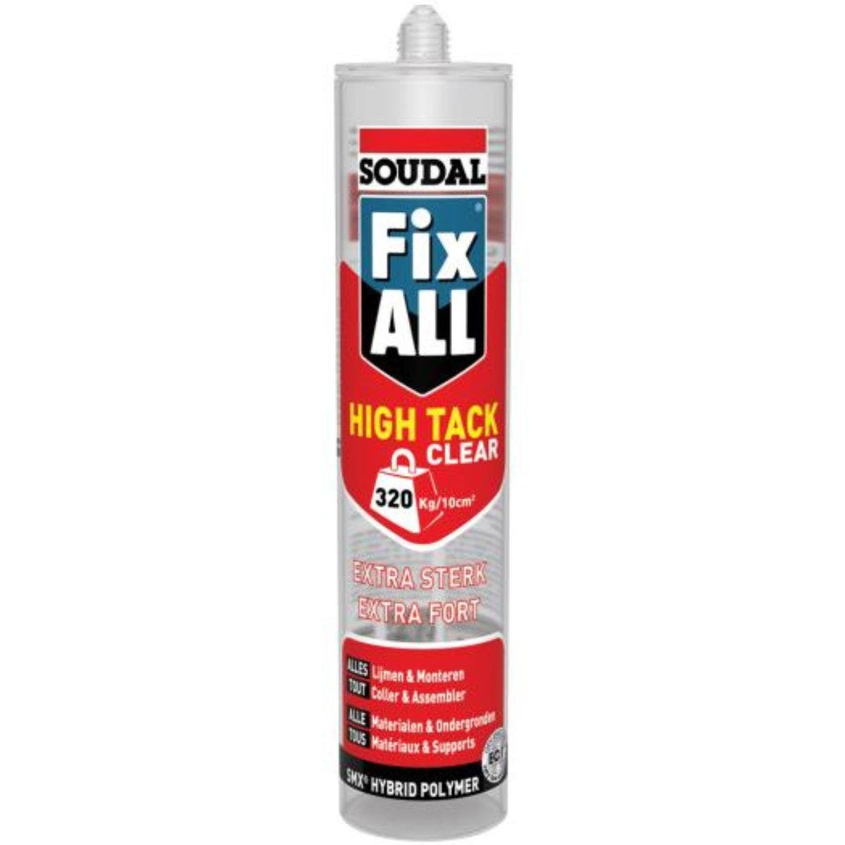 Mastic colle Fix ALL High Tack Clear - transparent 290ml | Leroy Merlin