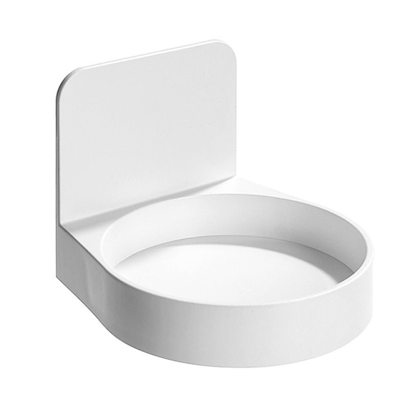 Porte Distributeur Savon Mural Blanc - 2 Pieces Support De Distributeur ...