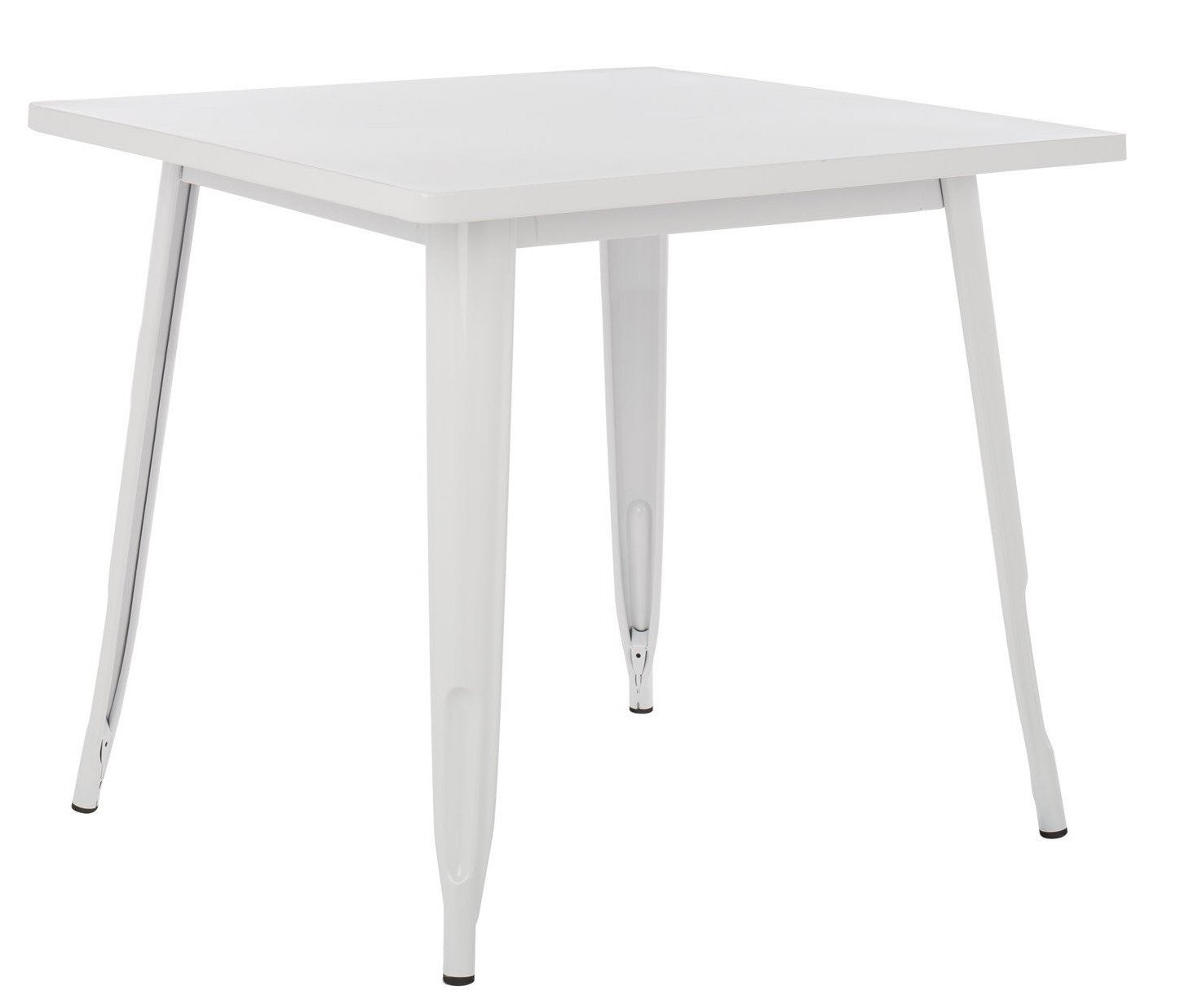 Table carrée acier blanc Kontoir 80x80 | Leroy Merlin