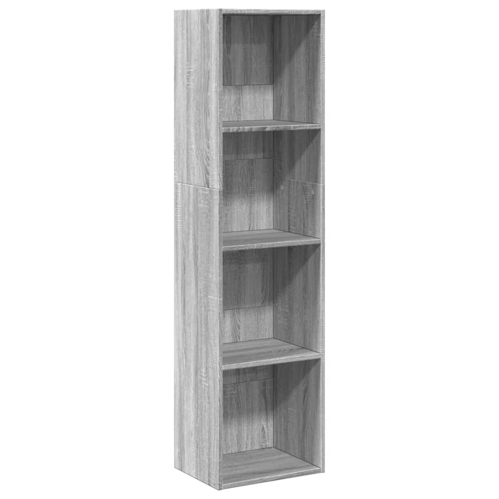 Bibliothèque | Armoire de livres | Meuble de Rangement sonoma gris ...