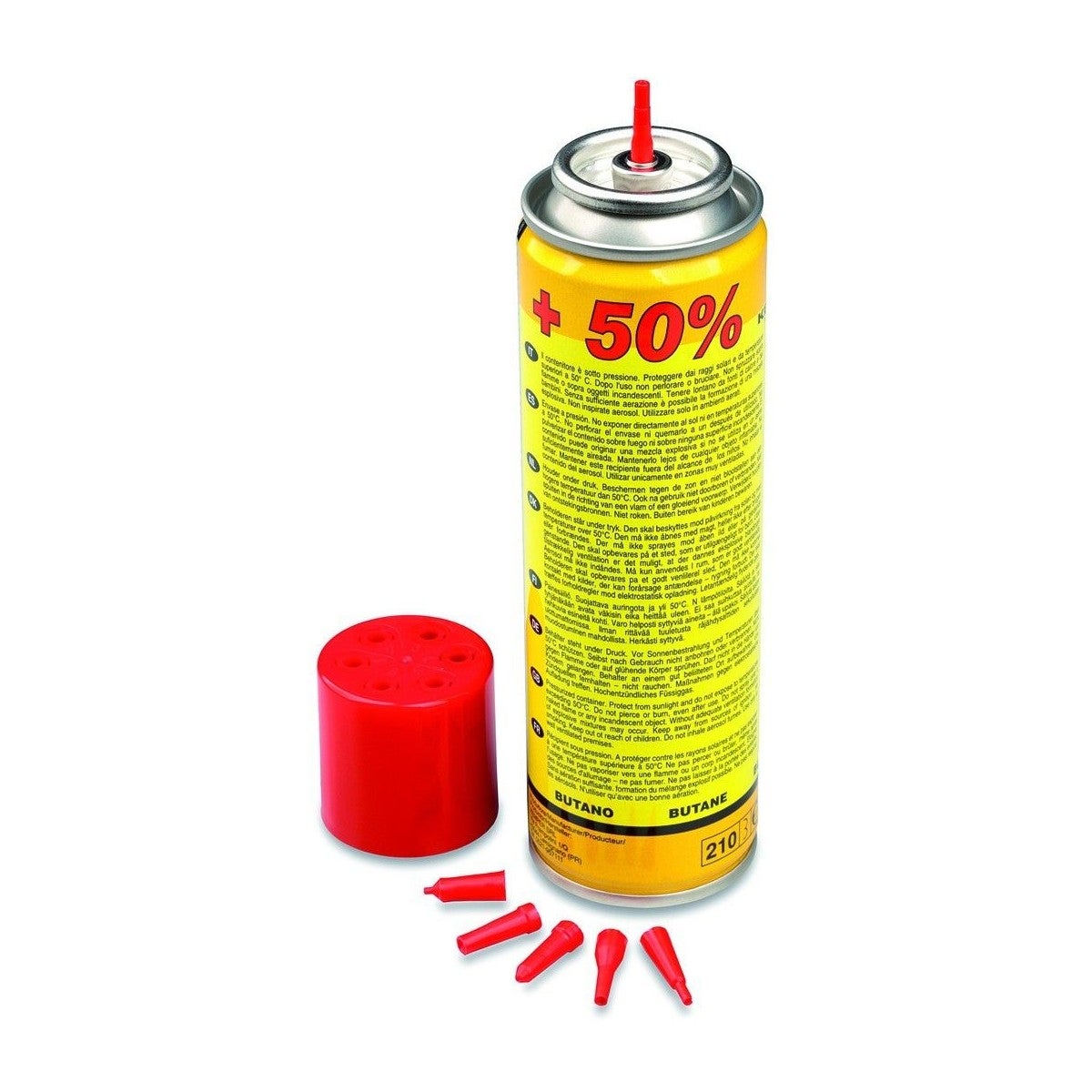 Cartouche de gaz butane 90gr livrée avec 6 adaptateurs de recharge ...