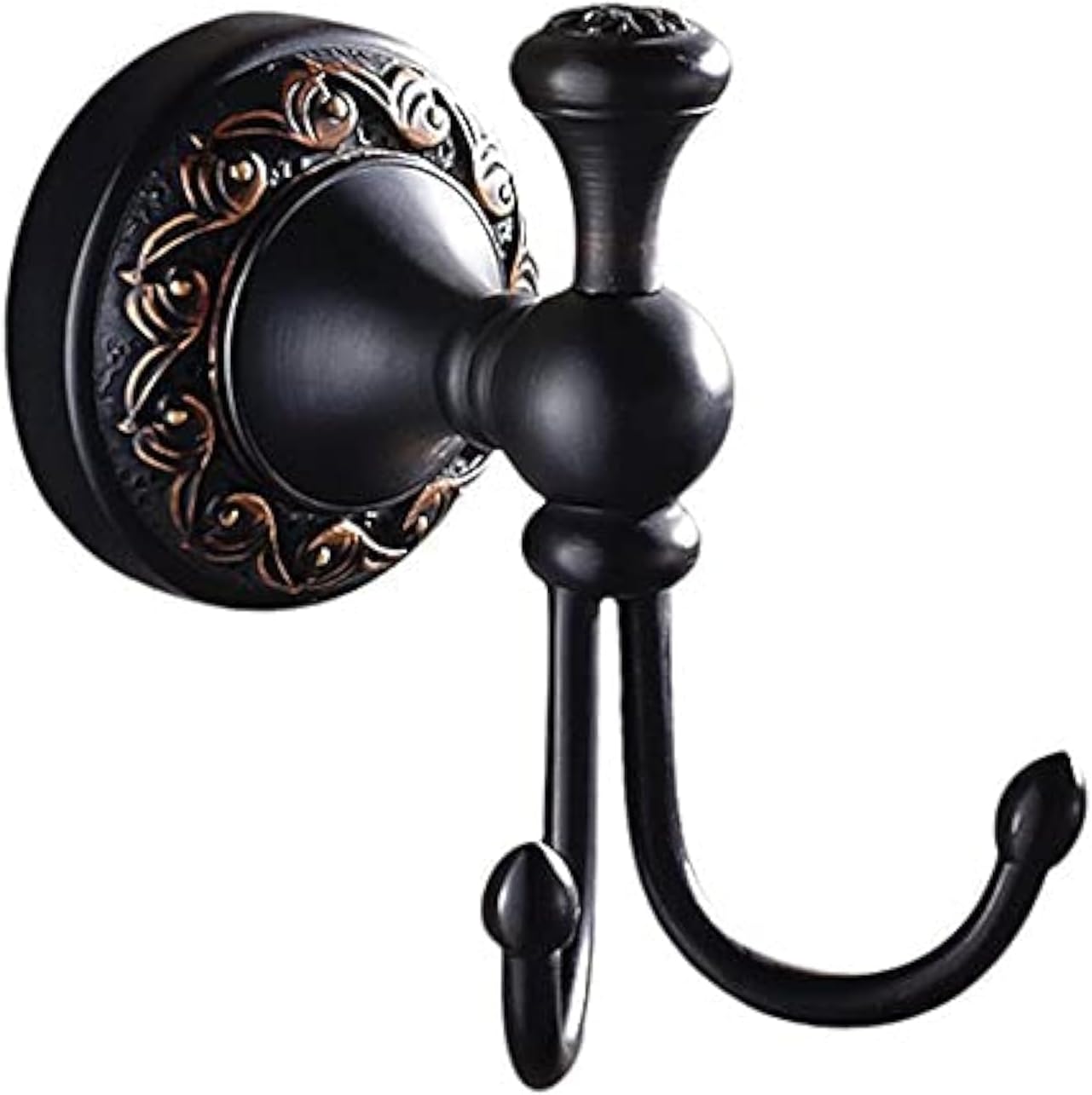 1 pcs Patères doubles en bronze huilé, Crochet double pour manteau ...