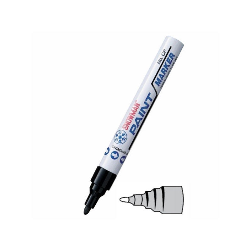 Marqueur de peinture Bonhomme de neige rose | Leroy Merlin