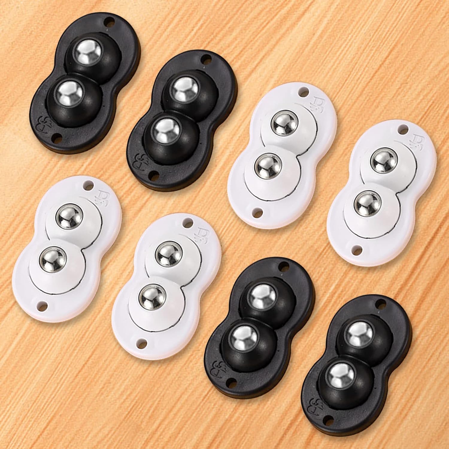 8 mini ruedas giratorias autoadhesivas, ruedas giratorias pequeñas ...