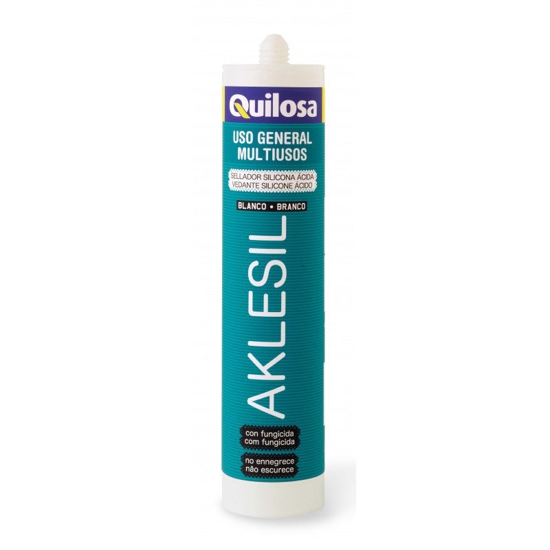 QUILOSA ACIDO SILICONE AKLESIL BIANCO TUBO 280 ML. | Leroy Merlin