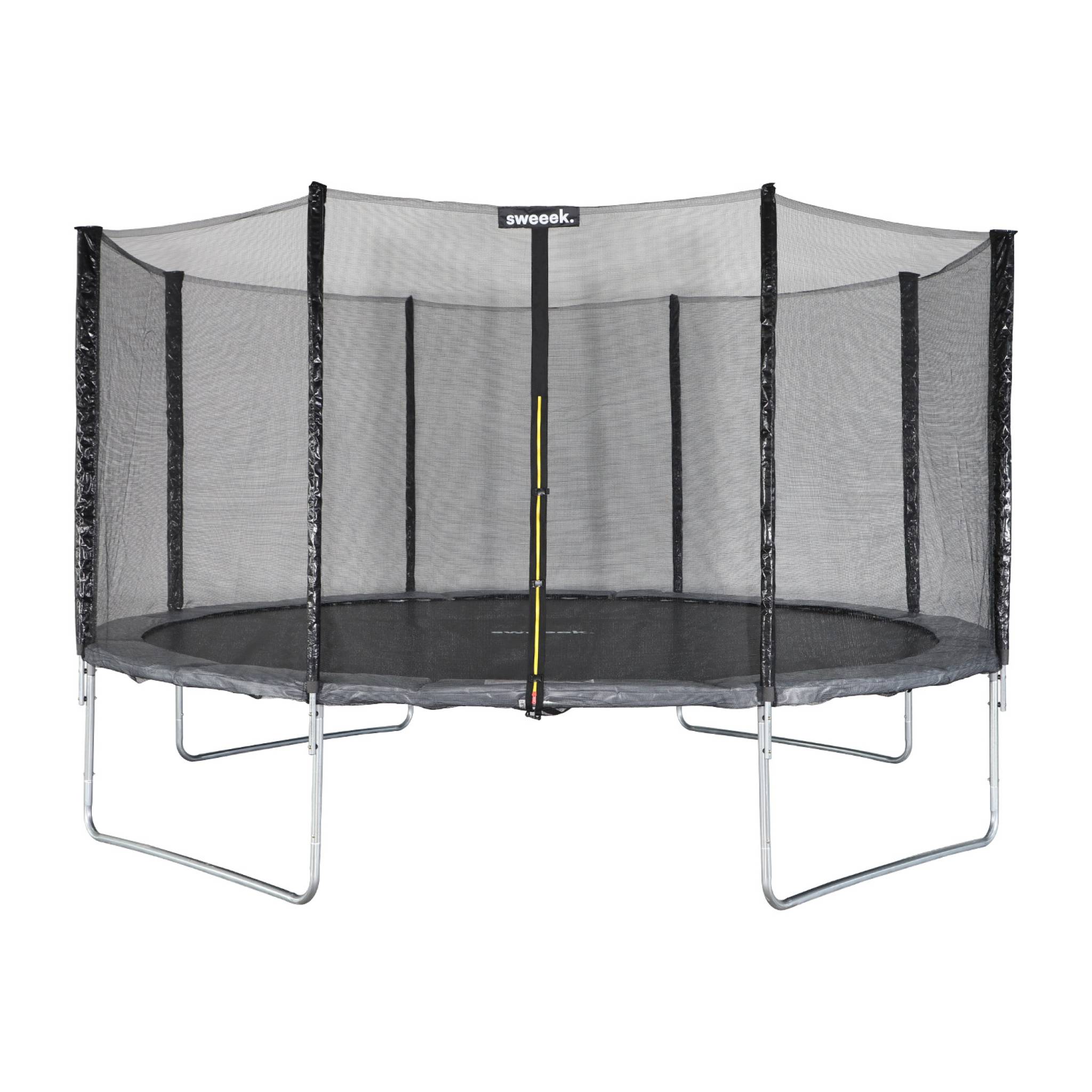 Trampoline rond Ø 400cm gris avec son filet de protection - Mercure ...