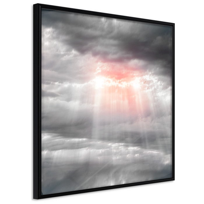 Affiche Murale Encadrée "Sign from Heaven" 30 x 30 cm Noir | Leroy Merlin