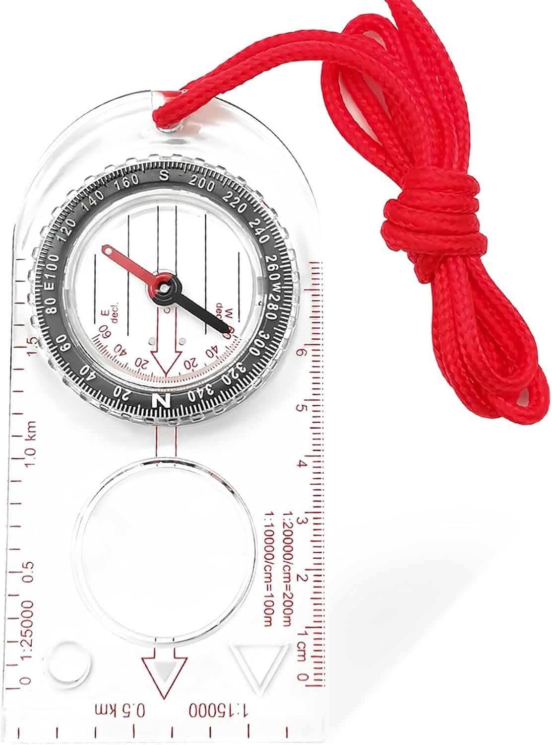 Brújula de navegación, brújula de orientación transparente con ...