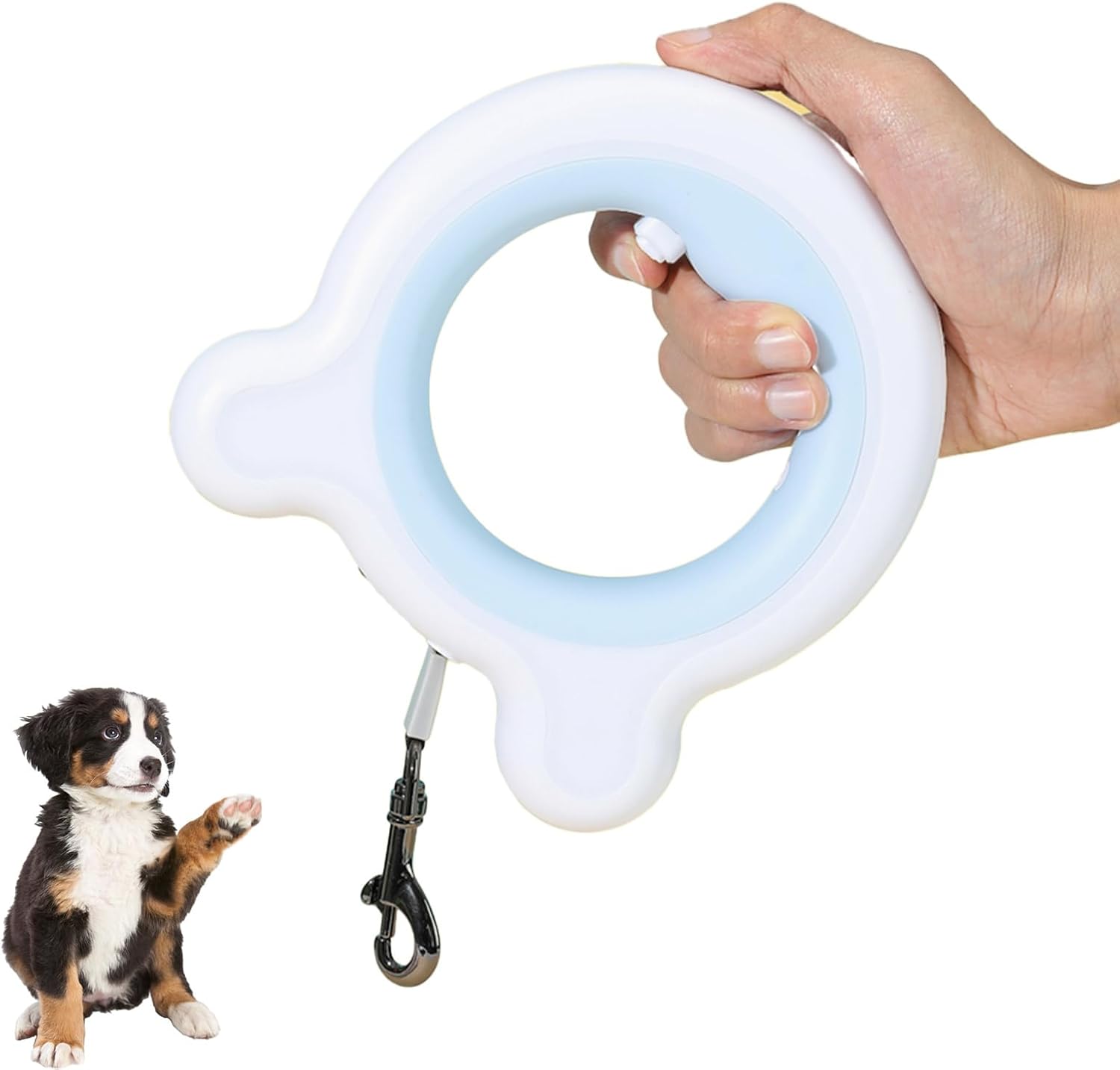 Laisse rétractable avec cordon en nylon durable et frein à pression ...