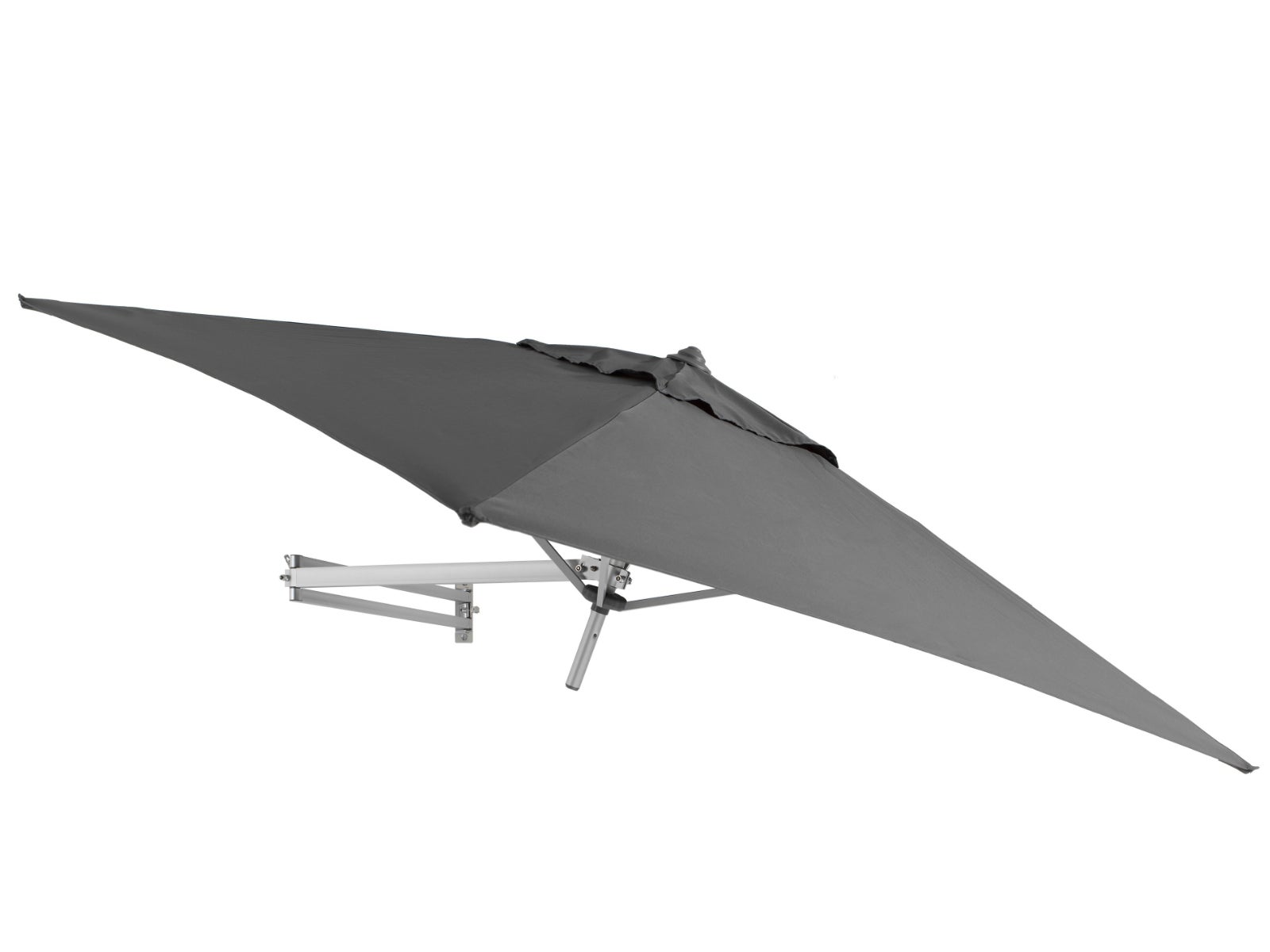 Parasol Mural, Carré 200x200cm, Déporté Inclinable avec Support Mural ...