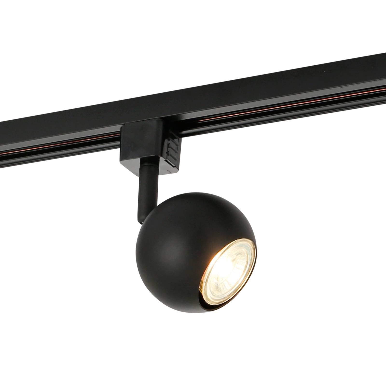 Prios Felipo Projecteur sur rail monophasé, noir, Rail électrique 1 ...