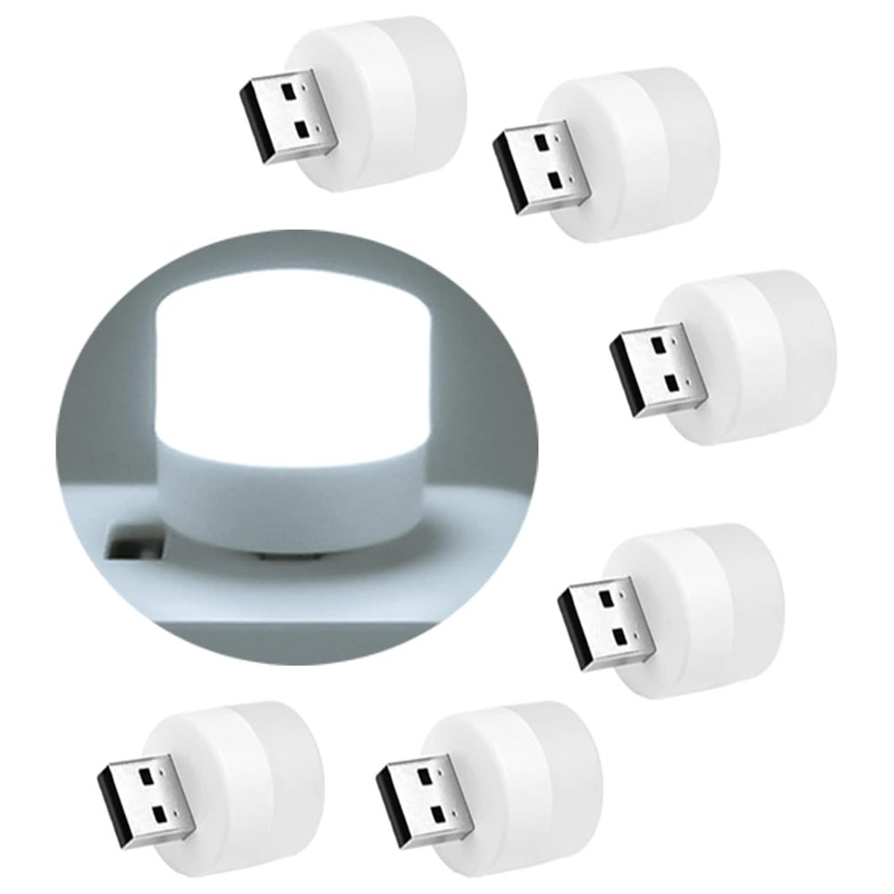 Six veilleuses USB enfichables, mini ampoules LED pour chambre à ...