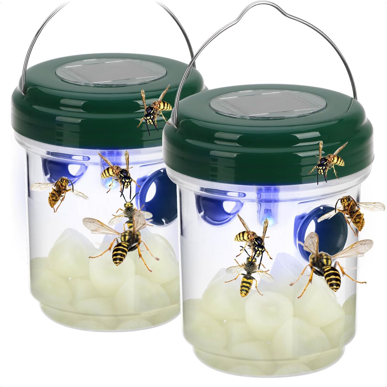 Trampa para insectos 2 en 1, Mosquitos y avispas, Energía solar, con ...