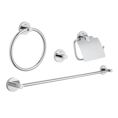 GROHE Essentials Set d'accessoires 4 en 1 chrome | Leroy Merlin