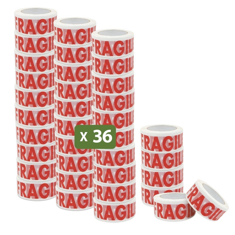 Ruban adhésif transparent fragile - Emballage et déménagement - 100 m ...