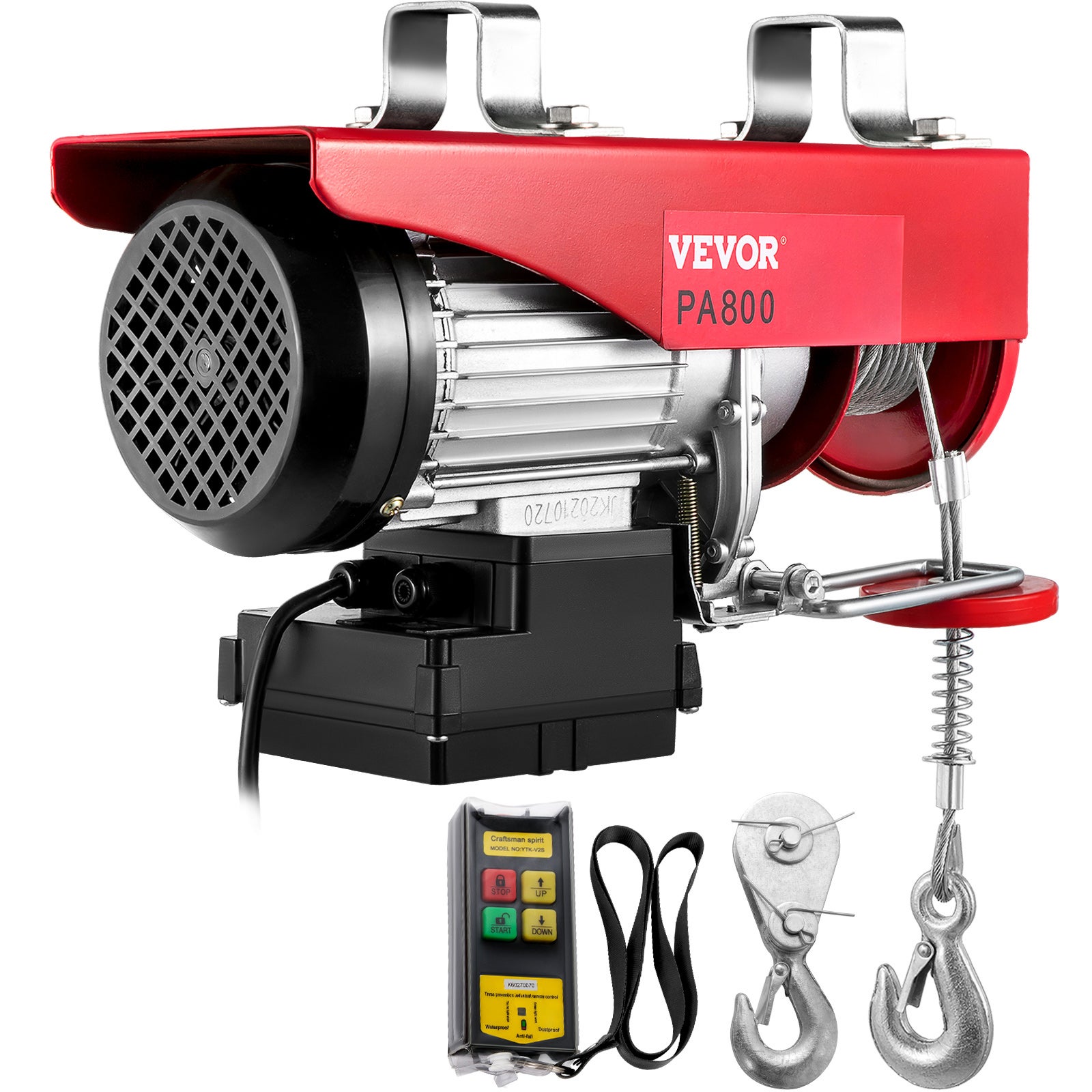 Palan Électrique VEVOR 400/800kg Treuil à Câble avec Télécommande sans ...