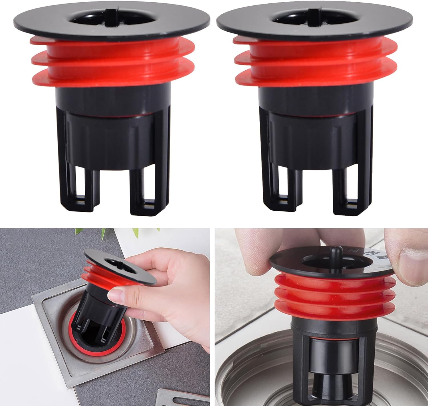 Bonde Douche Anti-Odeur, 2 Pièces, Insert Magnétique, Pour Salle de ...