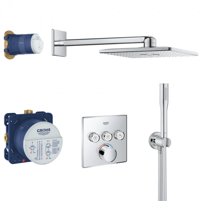 Grohe Grohtherm SmartControl Set de douche tout en 1 avec douche de ...