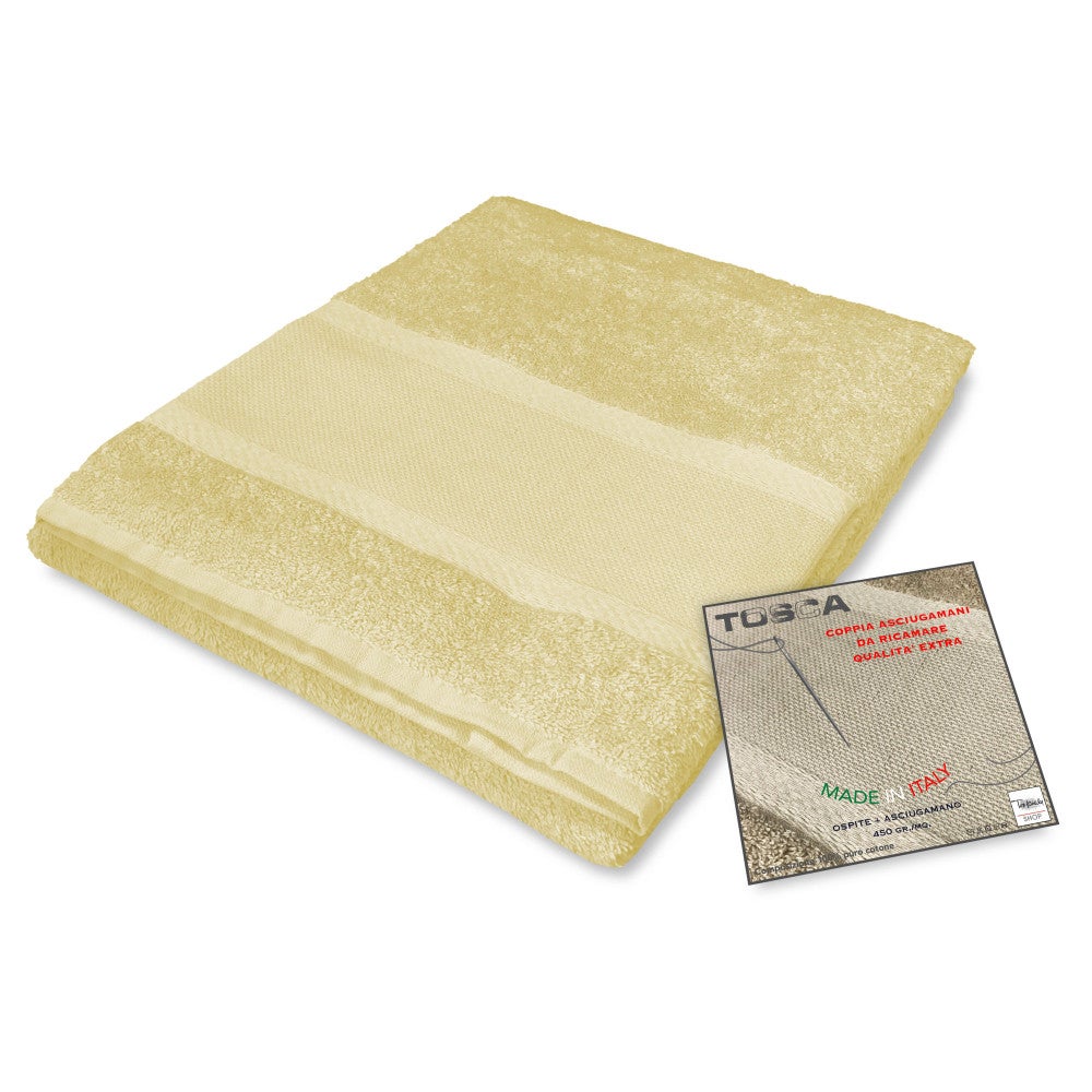 JUEGO DE TOALLAS TOALLA RIZO TOSCA © LONA AIDA para bordar punto de ...
