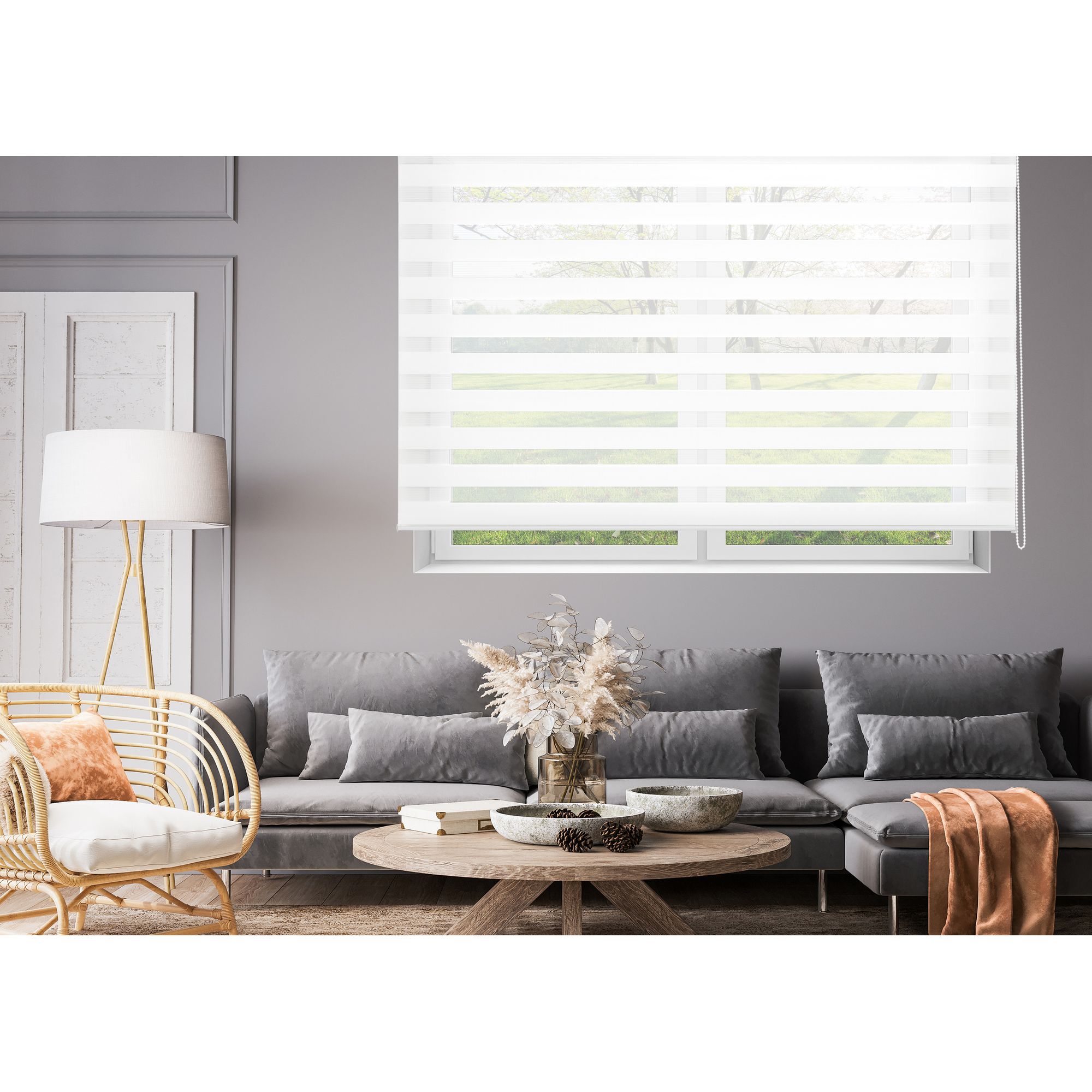 ECOMMERC3 | Estor Enrollable Noche y Dia Fácil Instalación Pared o ...