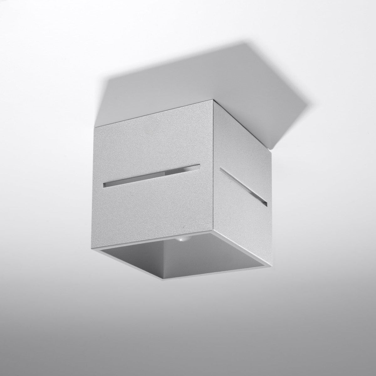 Plafonnier ZORBO gris LED avec ampoule 4000K - 10x10x10cm Sollux ...
