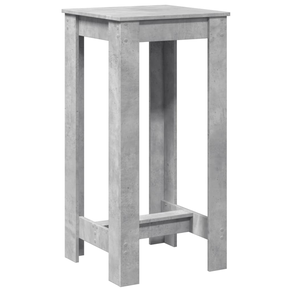 Table de bar | Table de Cuisine | Table Haute gris béton 51x50x103,5 cm ...