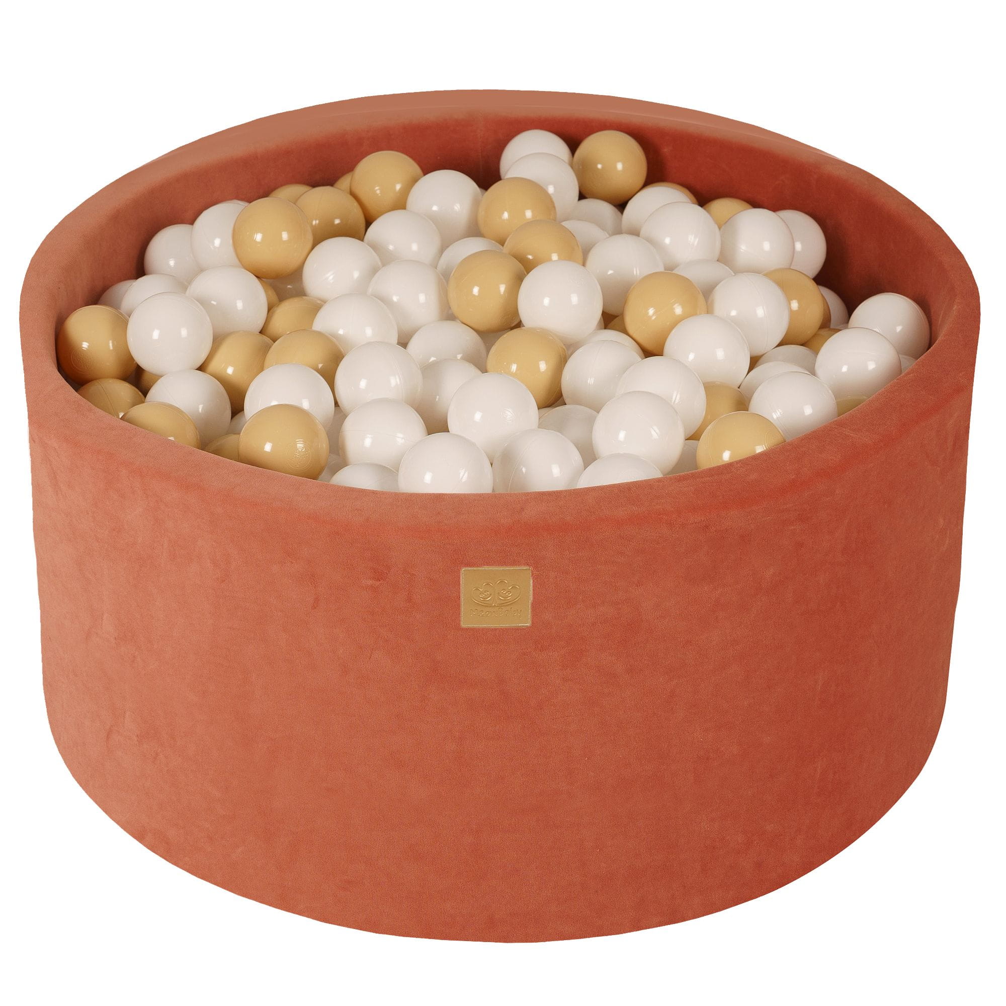 MeowBaby Piscina de bolas, Round seca para niños, Marsala : Blanco ...