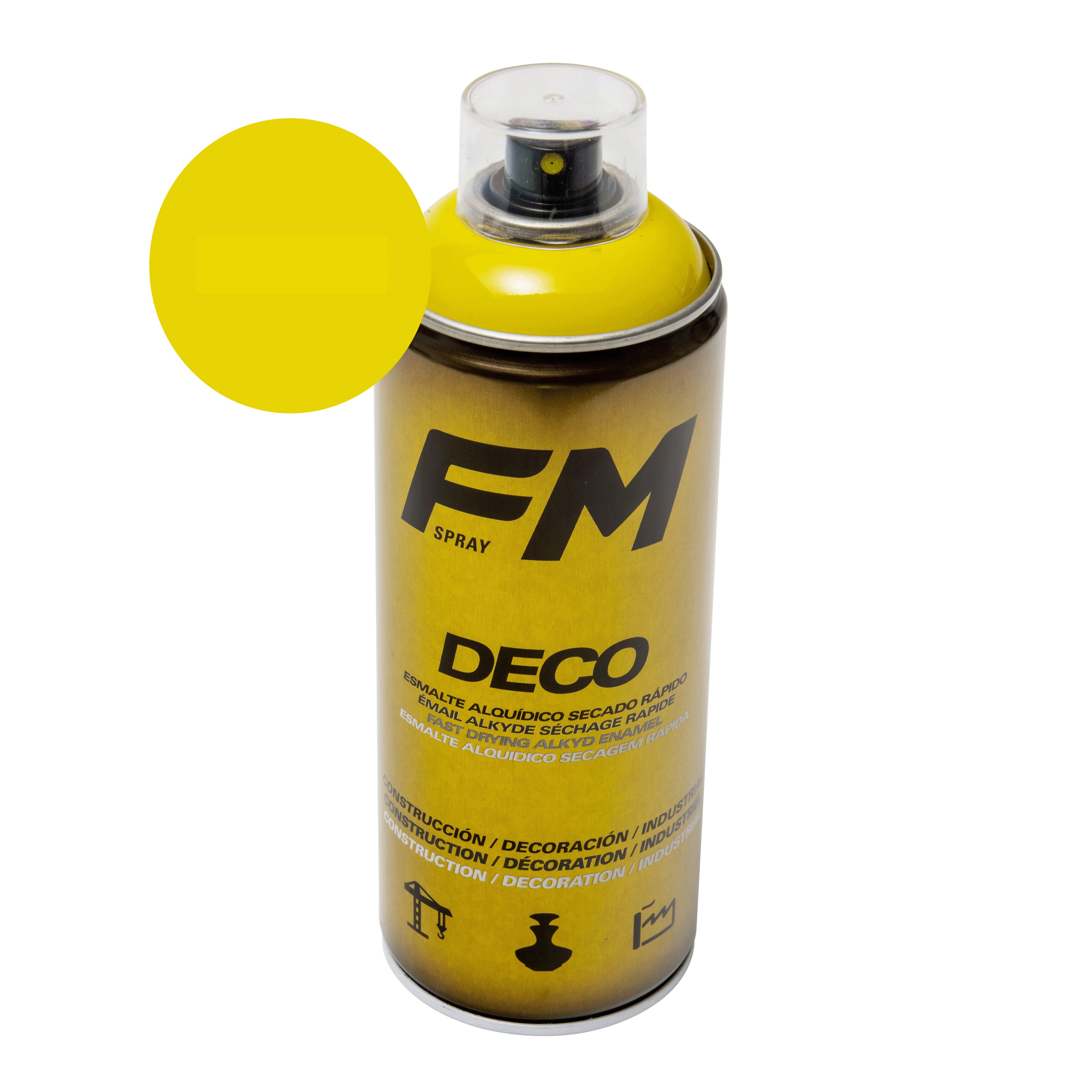 Bombe de peinture jaune 400ml Jaune Colza - RAL1021 | Leroy Merlin