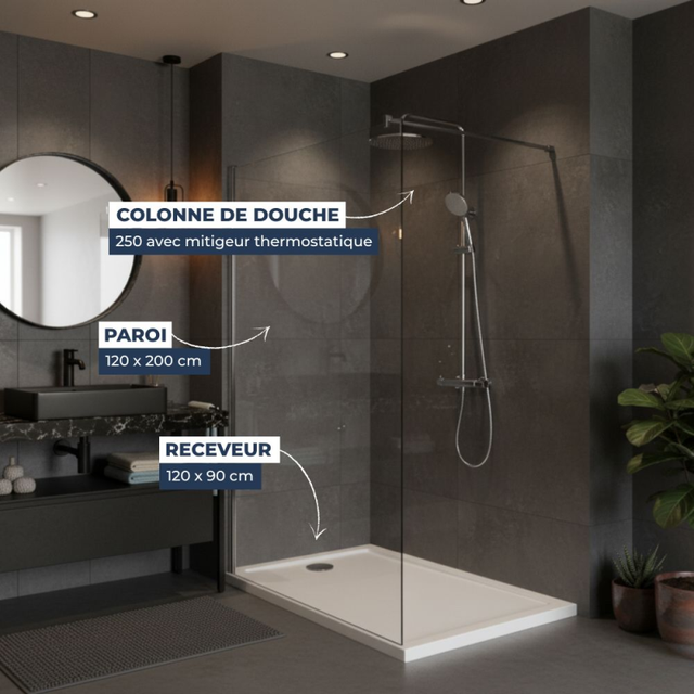Douche complète au meilleur prix | Leroy Merlin