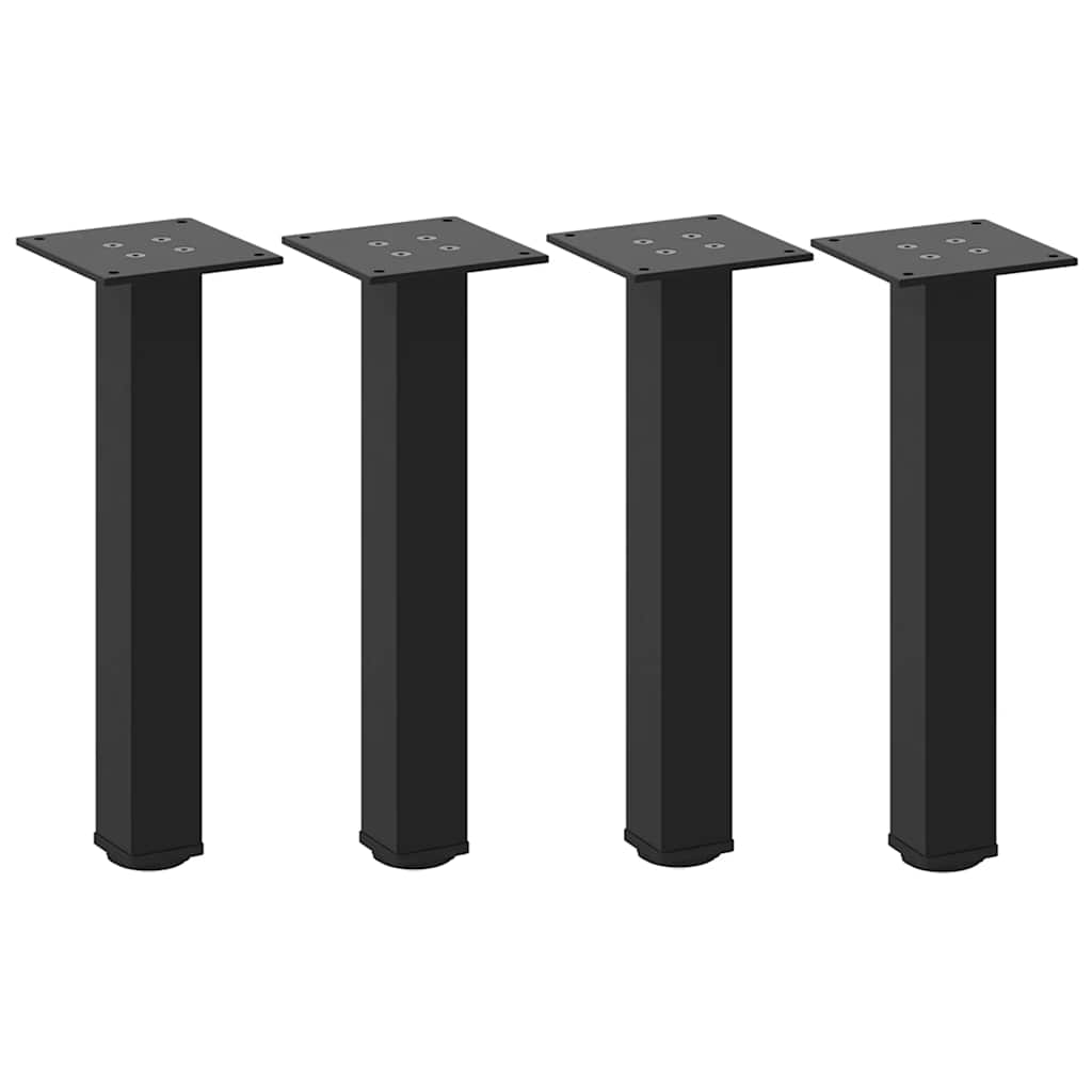 Pieds de table basse 4 pcs acier noir 42-44 cm | Leroy Merlin