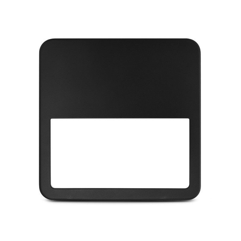 Collegamento asimmetrico nero - ACCESSORIO QUADRA - 280x280x50mm - PC resistente | Leroy Merlin