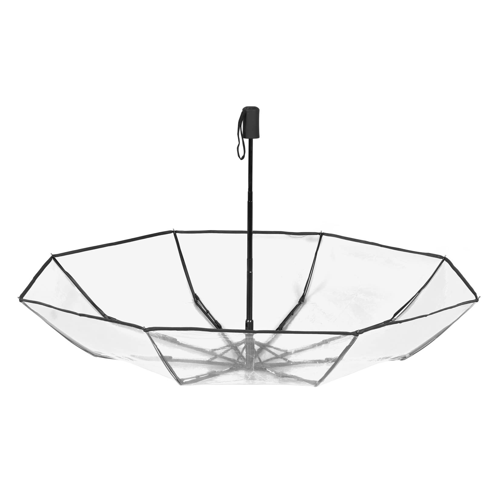 Parapluie compact noir transparent design automatique structure robuste ...