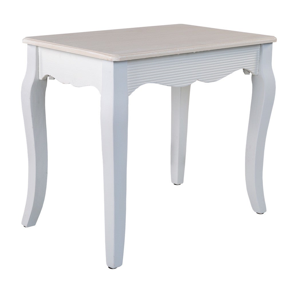 Table d'angle en bois blanc 53x35x47h | Leroy Merlin
