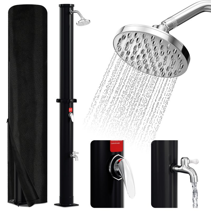 Ducha solar exterior Ducha solar de jardín 20L Con funda de protección ...