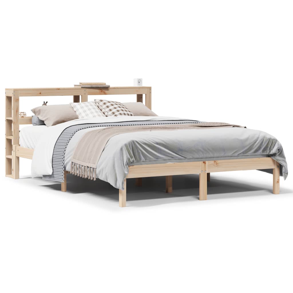 Lit Double | Lit Adulte | Cadre de lit sans matelas 140x190 cm bois de ...