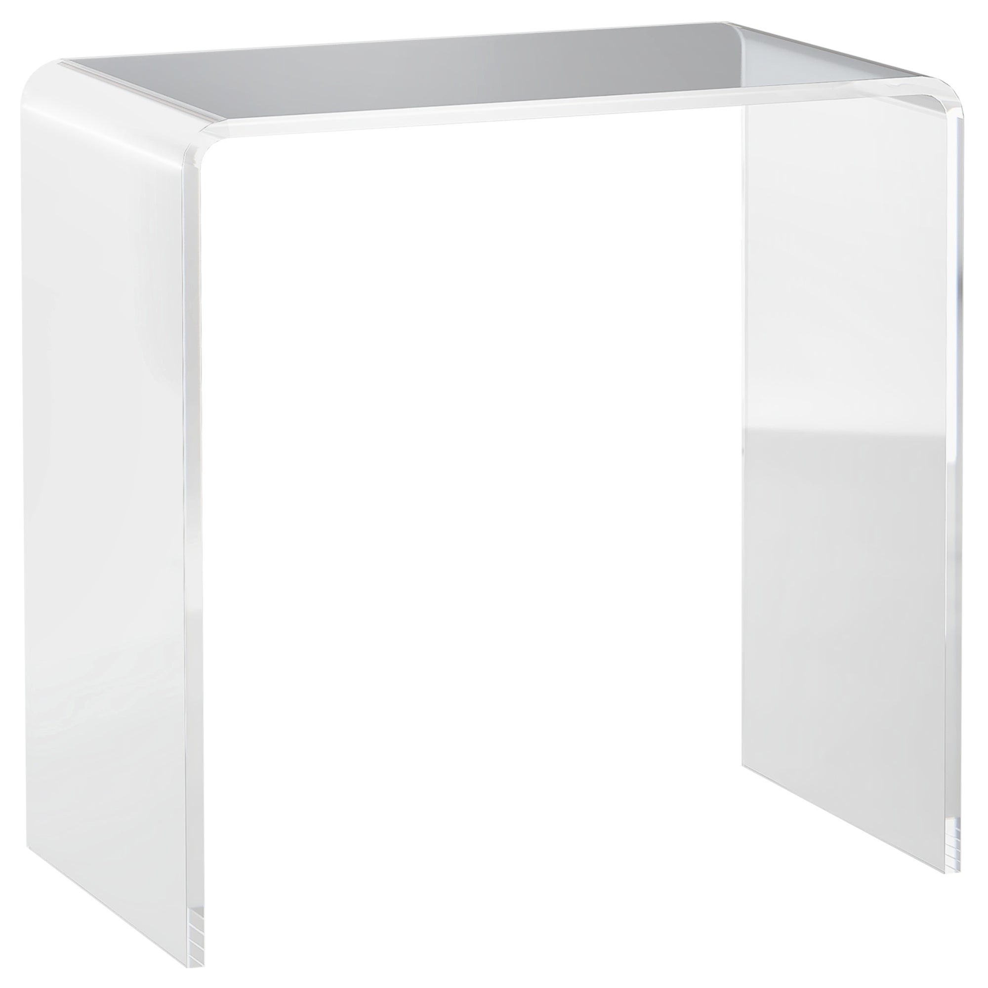 Table basse en acrylique en forme de U,table d'appoint moderne aux ...