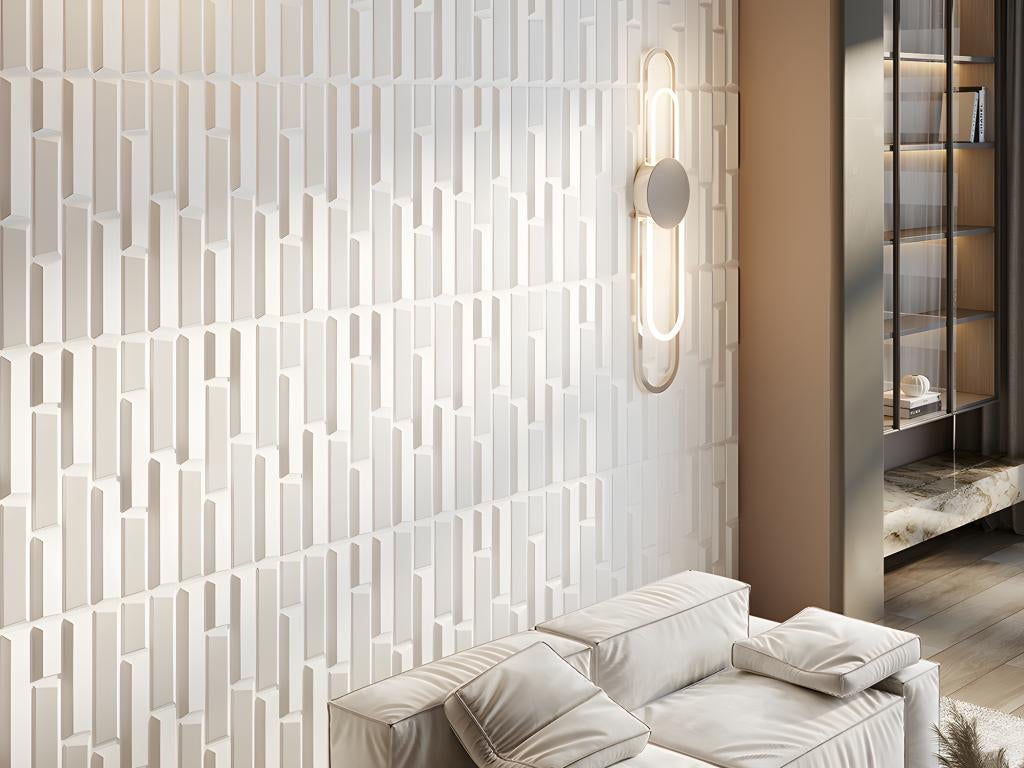 Panel decorativo 3D GREAT para pintar - pack de 3m² - lote de 6 piezas ...